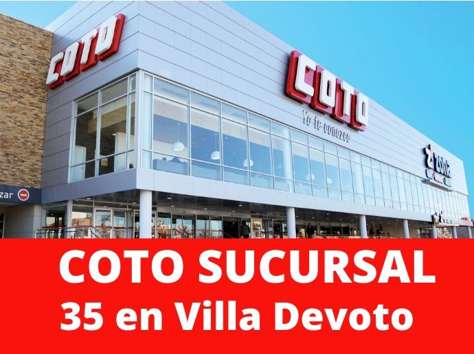 COTO SUCURSAL 35 en Villa Devoto 🥇 【 PROMOS