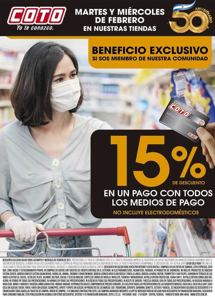 OFERTAS HOY MIÉRCOLES 17 / 02 - COTO OFERTAS